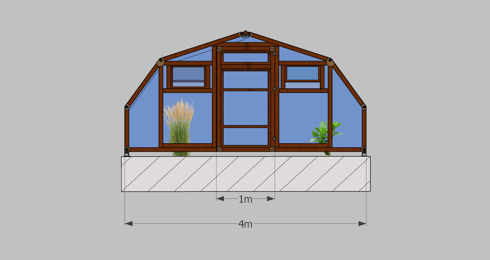 Modular wooden greenhouse | Bambutec International